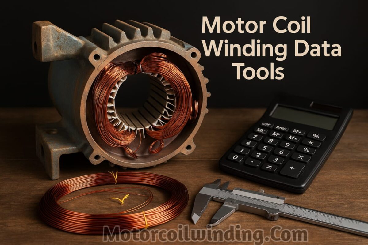 All in 1 Easy Motor Coil Winding Data Tools for Electrician